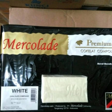Jual mercolade white coklat compound repack 1kg | Shopee Indonesia