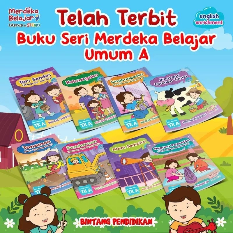 Jual Buku Paket TK/PAUD - Kurikulum Merdeka Belajar - Isi 8 Buku ...