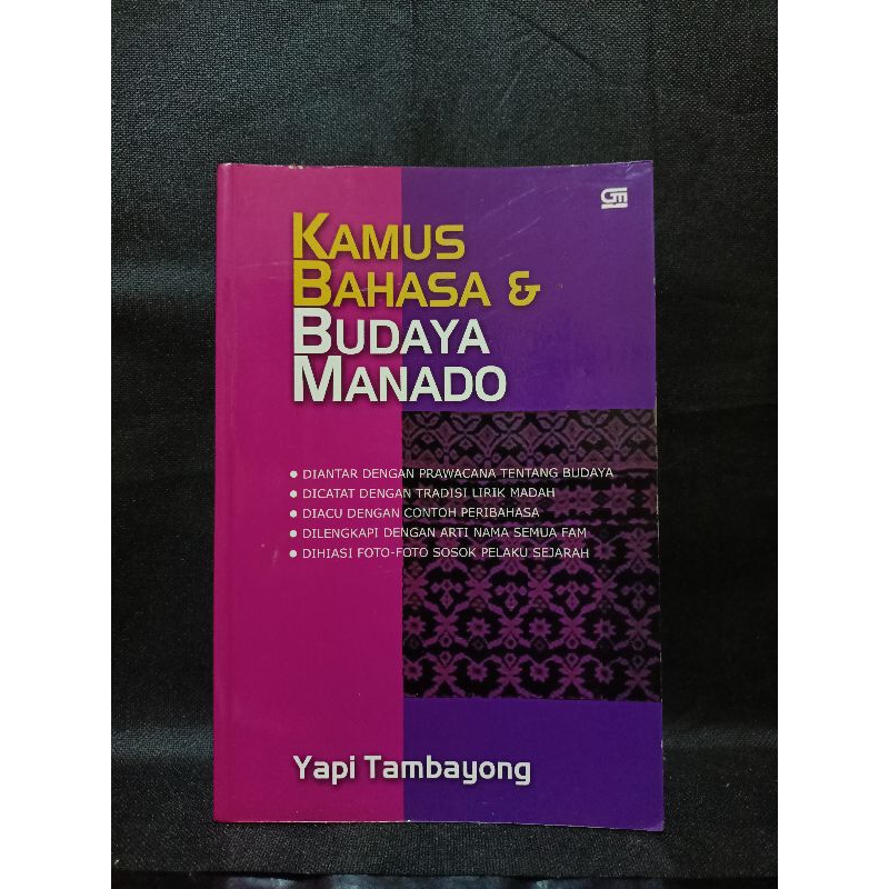 Jual ORIGINAL KAMUS BAHASA & BUDAYA MANADO-YAPI TAMBAYONG | Shopee ...