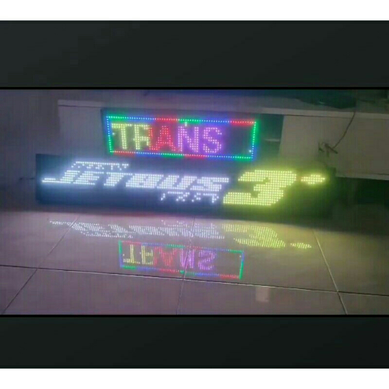 Jual Runing Text Full Color Buat Truck Bus Shopee Indonesia 