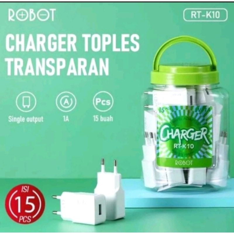 Jual BATOK CHARGER ROBOT RT K10 - FAST CHARGING ROBOT RT-K10 WHITE ...
