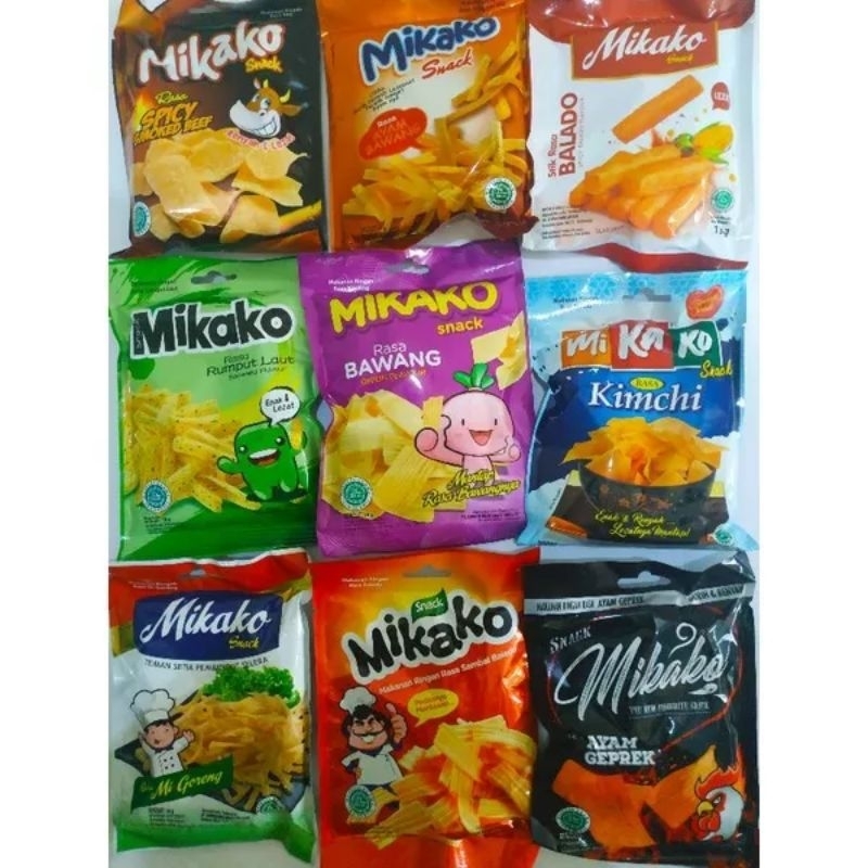 Jual Mikako Snack Aneka Rasa - 10bks x 22gr | Shopee Indonesia