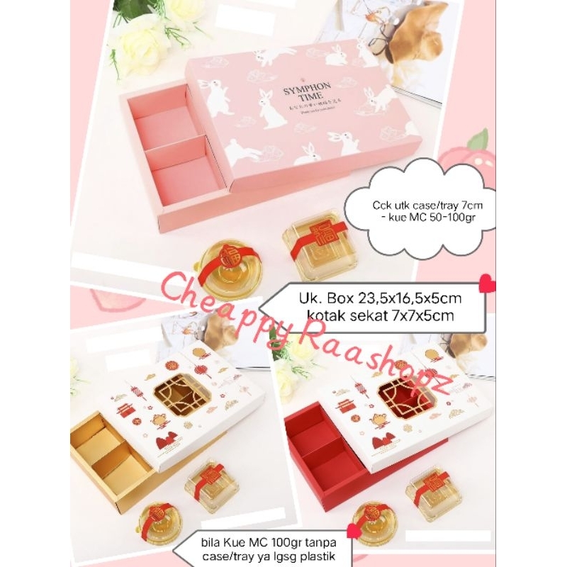 Jual Premium Box mooncake 75gr box mooncake 60gr box mooncake sekat 6 ...