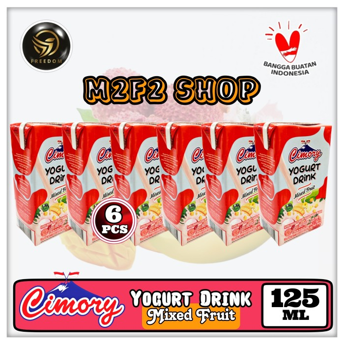 Jual Yogurt Cimory Drink Kotak UHT MIxed Fruit | Aneka Buah - 125 ml (Kemasan 6 Pcs) | Shopee ...