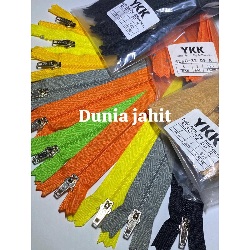 Jual RESLETING YKK SLFC -32 EKO UKURAN 7inch (17,5 cm) 1 lusin (12pcs) | Shopee Indonesia