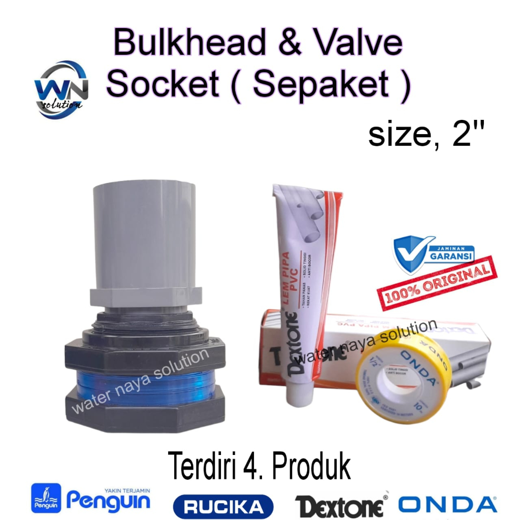 Jual Bulkhead Mur Drat toren & SDL Paket 2 inch | Shopee Indonesia