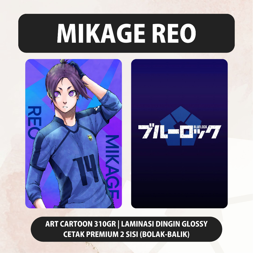 Jual BLUE LOCK JERSEY EDITION PHOTOCARD ANIME | Shopee Indonesia