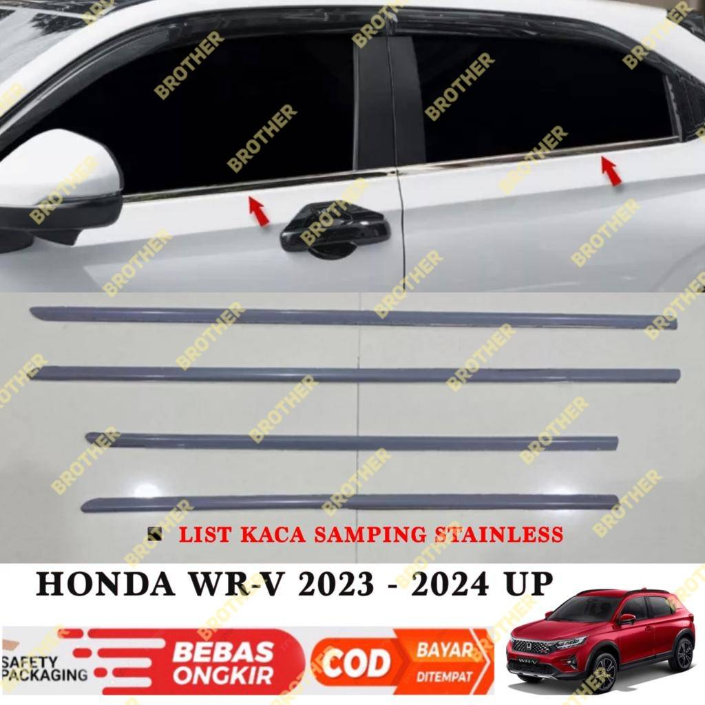 Jual List Kaca Samping Mobil Honda WRV WR-V 2022 2023 2024 Stainless ...