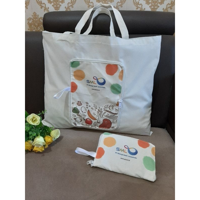 Jual Tas Lipat Foldable Bag Tas Travel Belanja Tas Blacu Custom ...