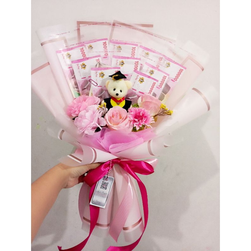 Jual Buket wisuda boneka dan uang kosong | Shopee Indonesia