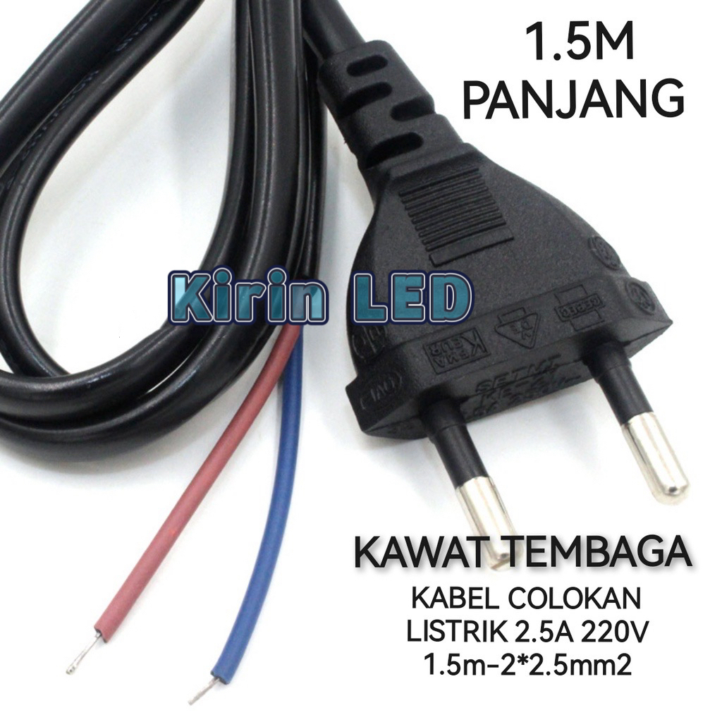 Jual B KABEL POWER / KABEL SNI AC 220V 1.5M/ KABEL BUNTUNG / KABEL LISTRIK Kabel Sambungan ...