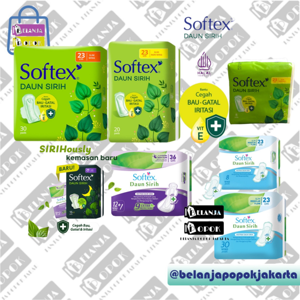 Jual SOFTEX DAUN SIRIH WING NON WING 23CM 29CM 36CM | Shopee Indonesia