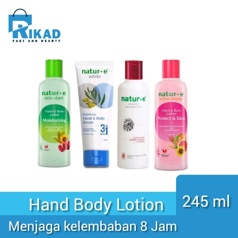 Jual Natur - E Hand Body Lotion 245ml - Hand Body Serum 180ml - Natur E ...