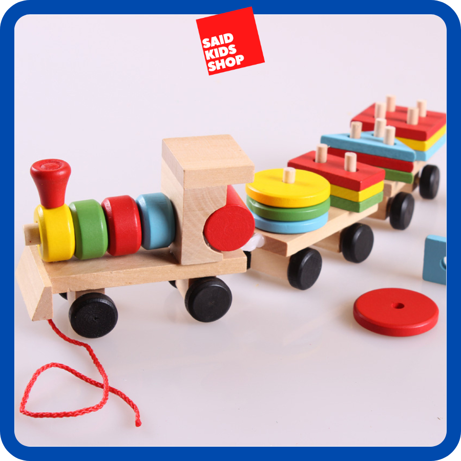 Jual SAIDKIDSSHOP - Puzzle Kereta Geometri/ Geometry Train Puzzle ...