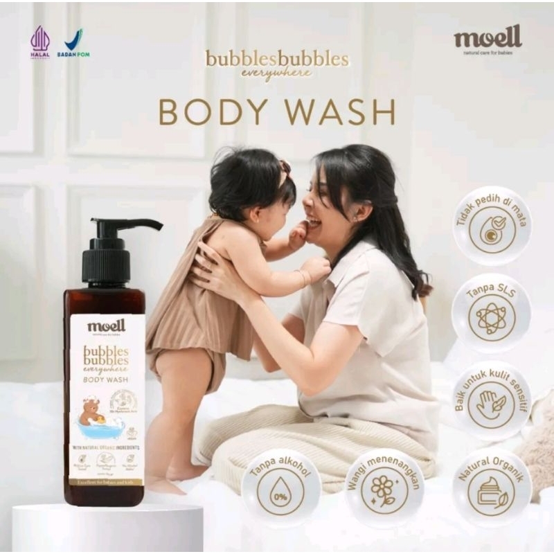 Jual Moell Bubbles Bubbles Everywhere Body Wash 185 gr - Sabun Mandi Bayi | Shopee Indonesia