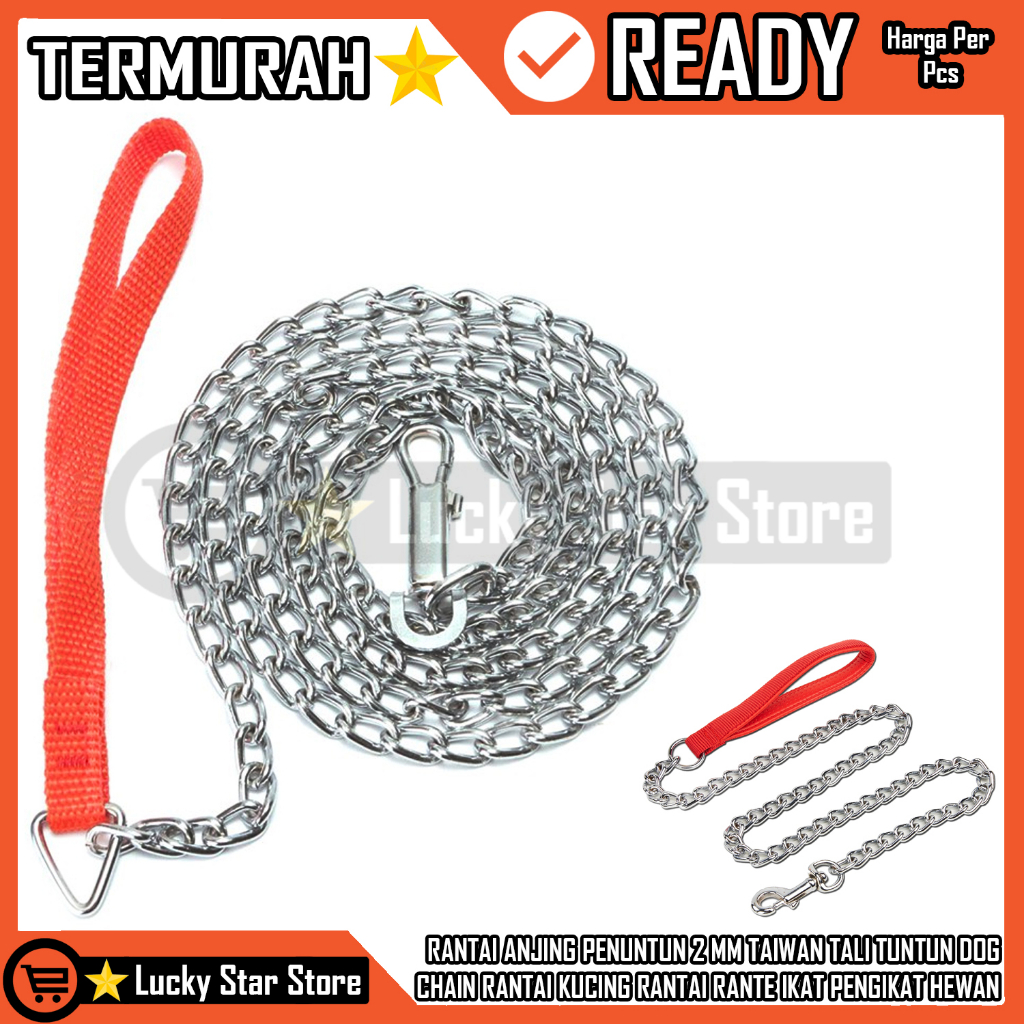 Jual Rantai Anjing Penuntun 2 Mm Tali Tuntun Dog Chain Rantai Anjing ...
