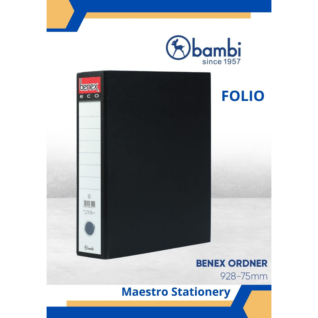 Jual Ordner Benex Eco Ukuran Folio Bambi 928 / Bantek / Bantex / Odner File | Shopee Indonesia