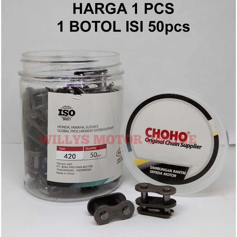 Jual Sambungan Rante 420 Choho 1pcs / Sambungan rantai 420 | Shopee ...