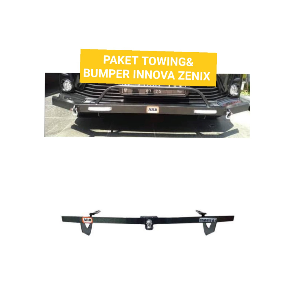 Jual Paket Tanduk Mini Besi Depan Towing Bar Besi Belakang ARB Mobil ...