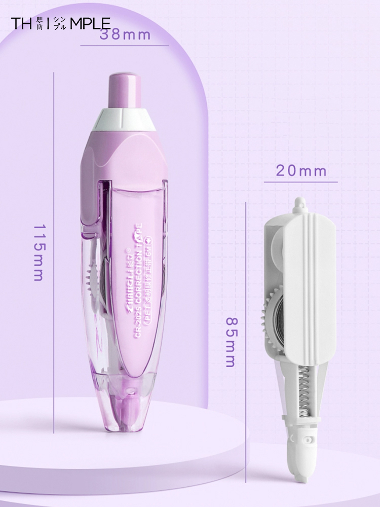 Jual Tip-ex/Push Type Correction Tape Stationery Refillable Portable ...