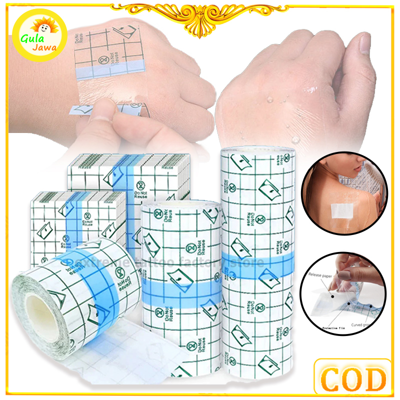 Jual Plester Luka kedap air/Transparan Bening Film Dressing/Film Tato ...