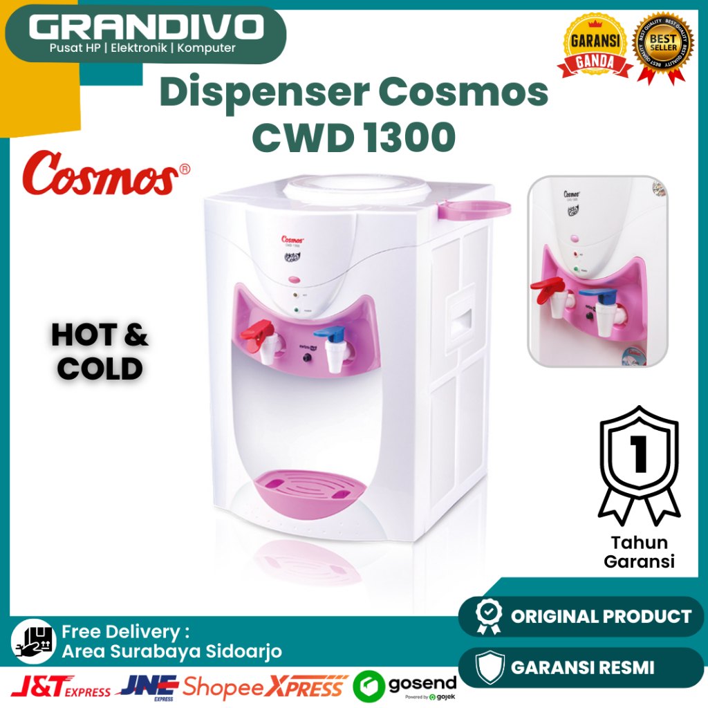 Jual Dispenser Cosmos CWD 1300 Dispenser Hot & Cold Panas Dingin ...