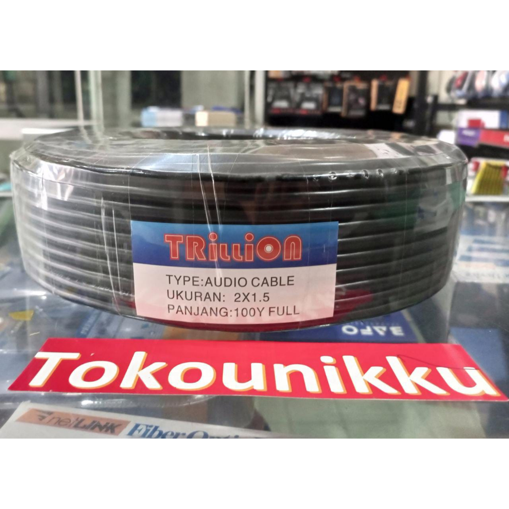 Jual KABEL LISTRIK/AUDIO TRILLION 2 X 1,5MM 100YARD | Shopee Indonesia