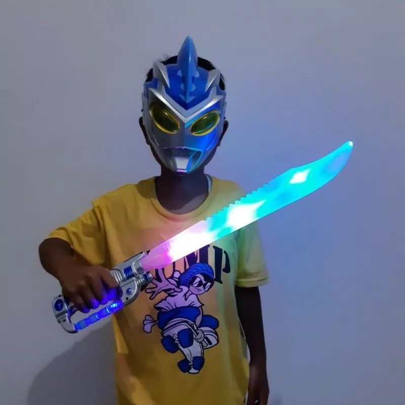 Jual MAINAN PEDANG SET TOPENG MASK ULTRAMAN SWORD NYALA LED SENJATA ...