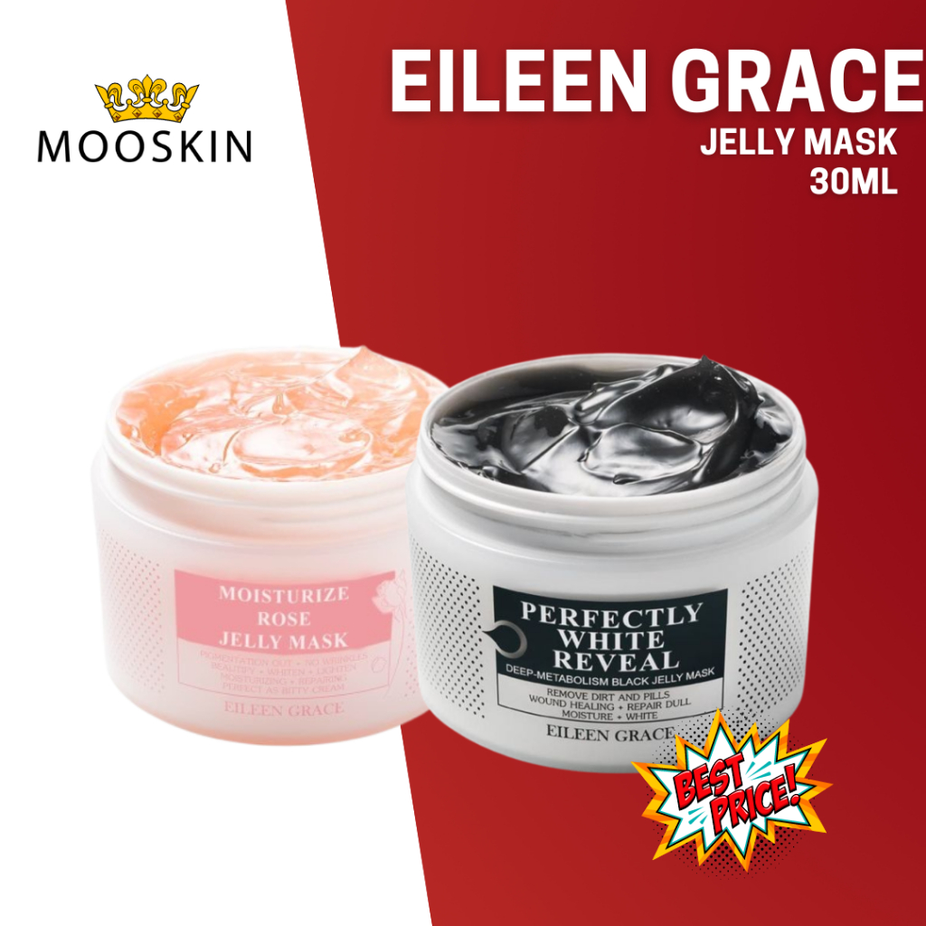 Jual EILEEN GRACE - Moisturize Rose Jelly Mask + Deep-Cleansing Black Jelly Mask 300ml | Shopee ...