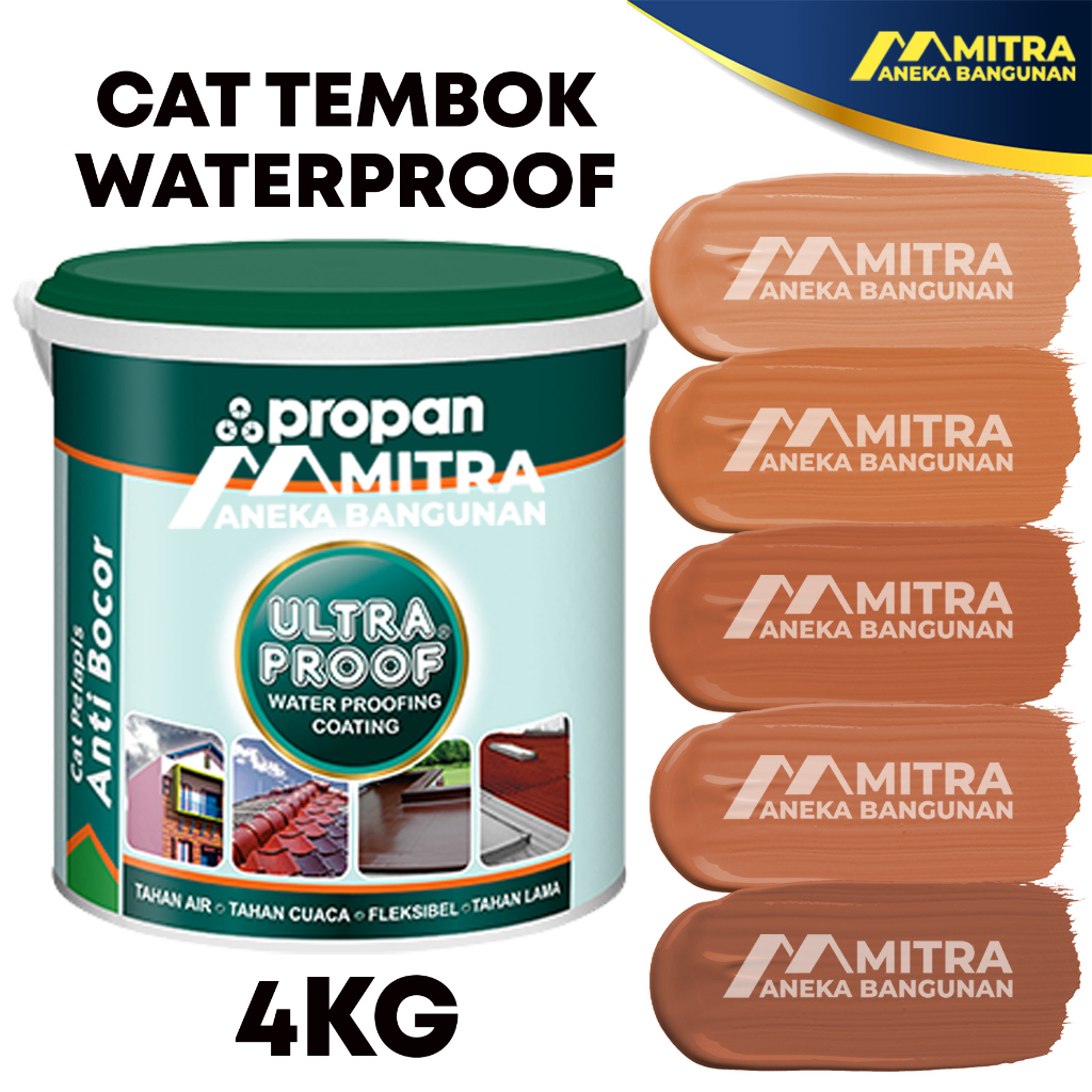 Jual ULTRAPROOF PROPAN 4KG CAT TEMBOK EKSTERIOR WATERPROOF / WARNA ...