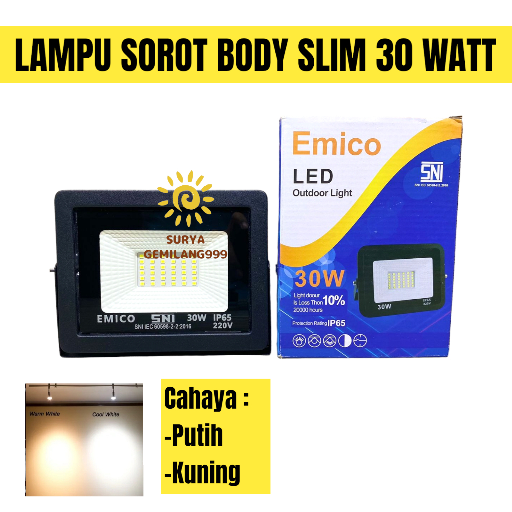 Jual Lampu Sorot LED 30W 30 WATT/ Outdoor / Tembak / Panggung / Lapangan / Taman | Shopee Indonesia