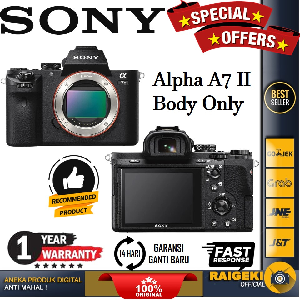 Jual Sony Alpha a7 II Mirrorless Digital Camera (Body Only) - GARANSI RESMI | Shopee Indonesia