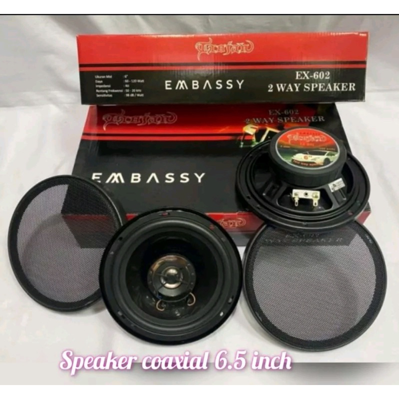 Jual Speaker Pintu Coaxial Mobil Embassy 6 inch | Shopee Indonesia