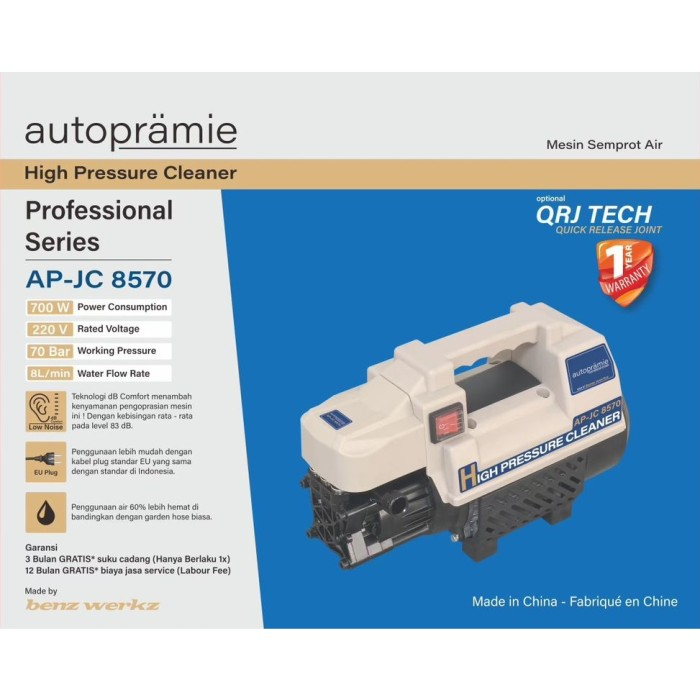 Jual Mesin Steam/Jet Cleaner/High Pressure AUTOPRAMIE APJC8570 By Benz ...
