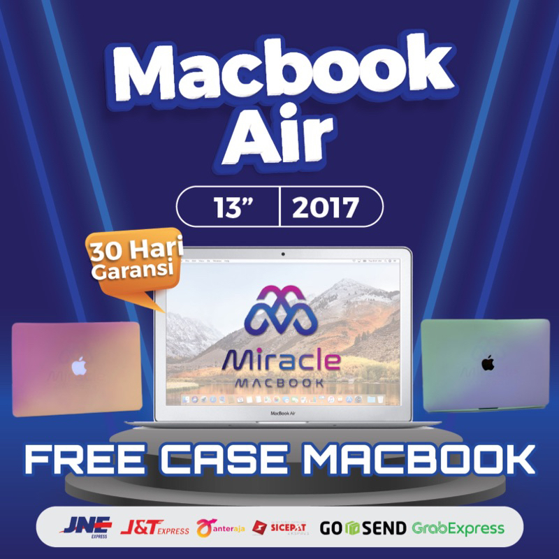 Jual (FREE CASE) MACBOOK IBOX TERMURAH RETINA 13 INCH 2017 RAM 8 SSD 8 ...