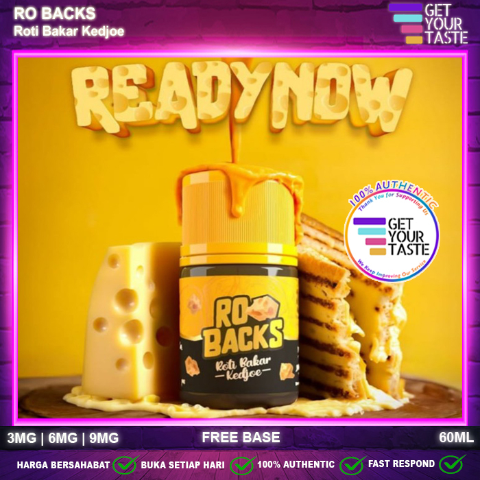 Jual Liquid Ro Backs Roti Bakar Kedjoe 60ML Robacks by Drippers Robaks ...
