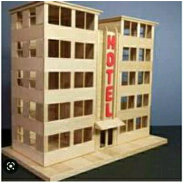 Jual miniatur hotel gedung bertingkat rumah bangunan dari kardus ...