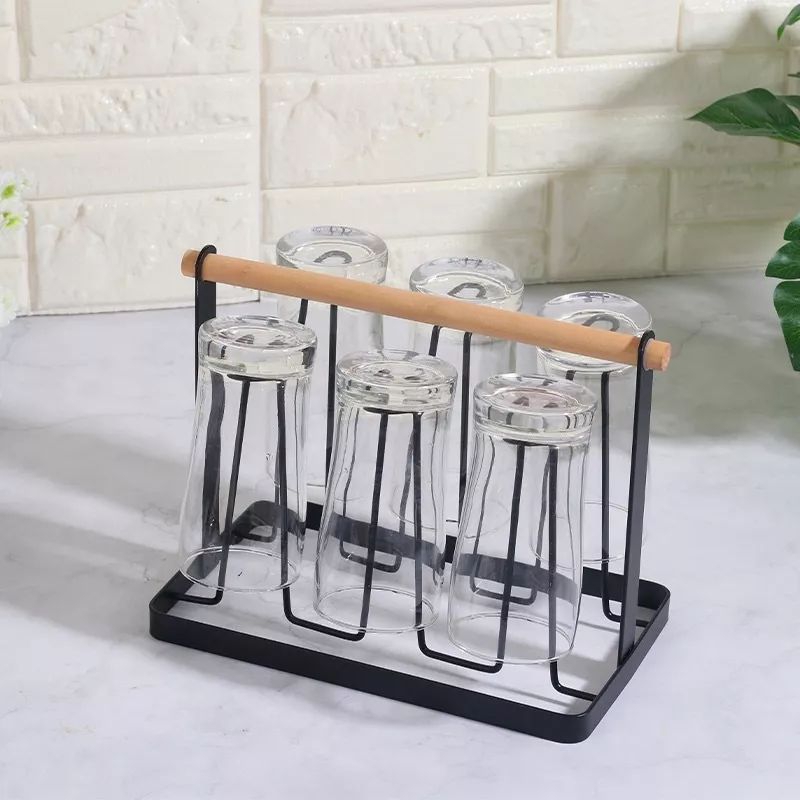 Jual Rak Gelas Besi / Rak Organizer Tempat Penyimpanan Gelas Mug Dapur ...