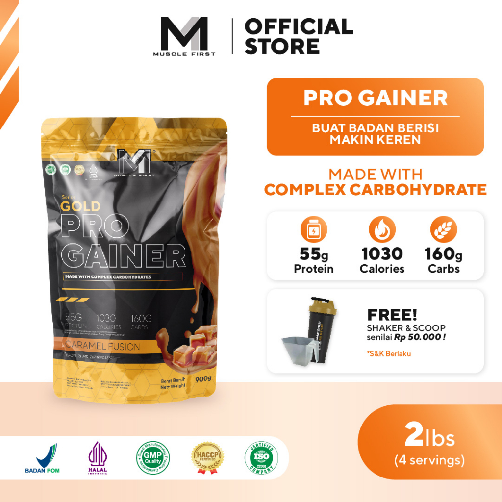 Jual MUSCLE FIRST Pro Gainer 2lbs/900gr - Mass Gainer Penambah Berat ...