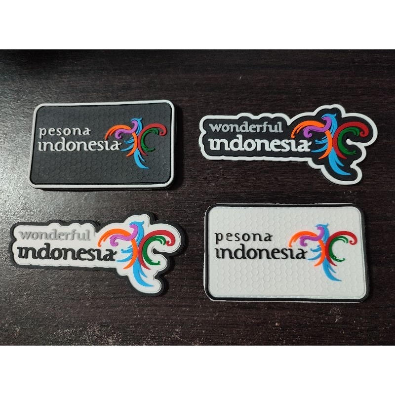 Jual patch rubber/emblem karet/pesona indonesia/wonderfull indonesian ...