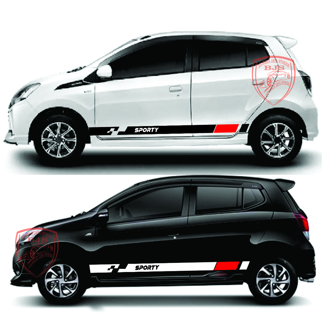 Jual STIKER STRIPING MOBIL AYLA STICKER LIST BAWAH PINTU MOBIL ...