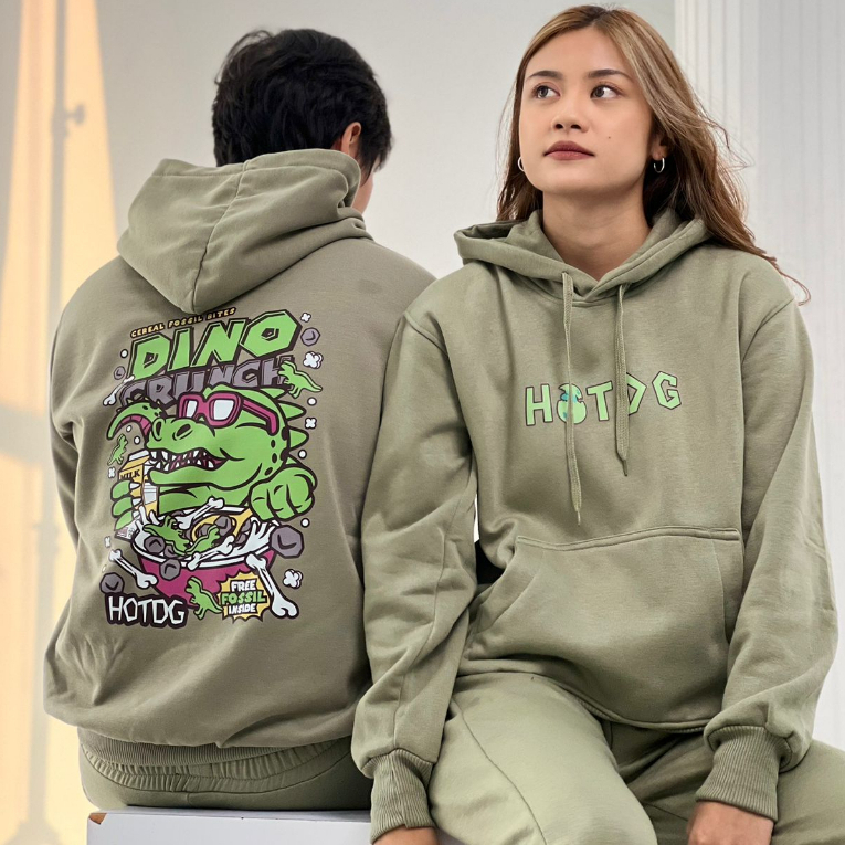 Jual HODISO - Dino Crunch Hoodie Jumper Pullover | Shopee Indonesia