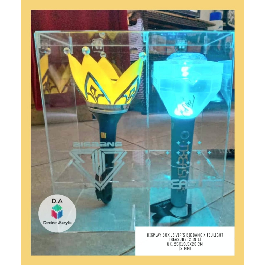 Jual Decide Acrylic Akrilik Kotak Box Display Lightstick VIP BIGBANG ...