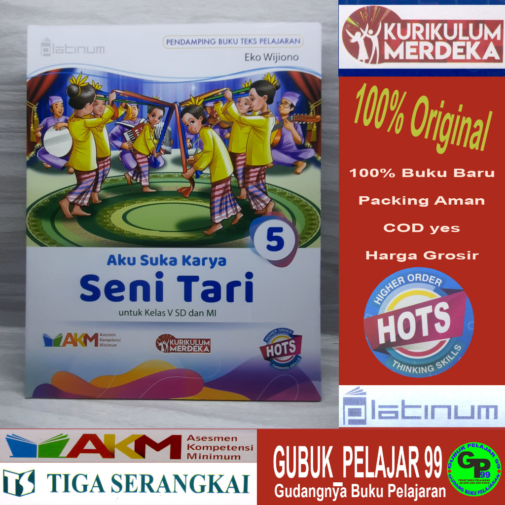 Jual Aku Suka Karya SENI TARI Kelas 5 SD/MI Kurikulum Merdeka Platinum PT Tiga Serangkai ...