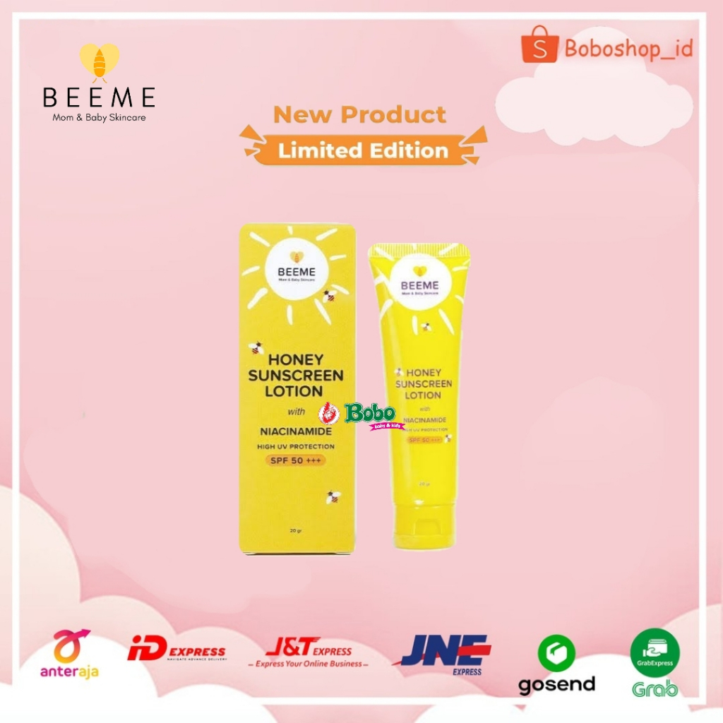 Jual Beeme Honey Sunscreen Lotion with Niacinamide SPF 50+++ | Suncreen ...