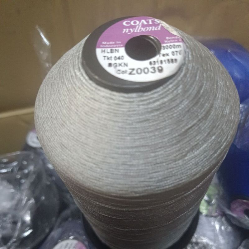 Jual Benang nylon / nilon coats tkt 40 /M40 / 210d/3 3000 meter ...