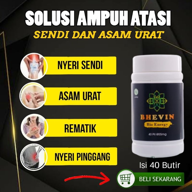 Jual pil hitam sendi dan saraf bhevin bio energy isi 40butir | Shopee ...
