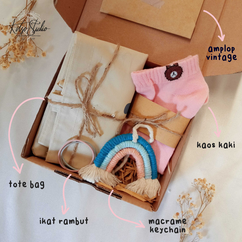 Jual [KITSO] Hampers Korean Gift Box Tote Bag Stationery Aesthetic untuk Kado Ultah / Wisuda ...
