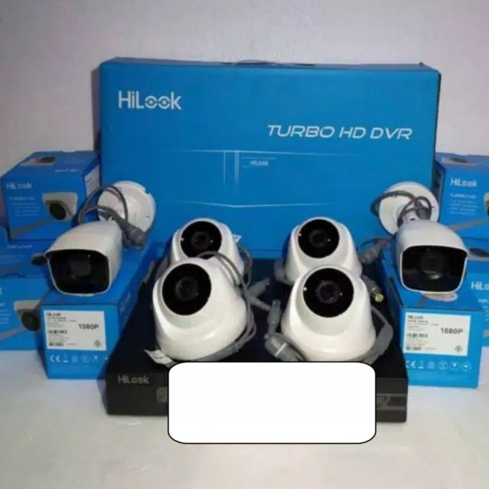 Jual Paket CCTV HiLook by Hikvision 2MP DVR 8 Channel 6 Kamera Tanpa Kabel | Shopee Indonesia