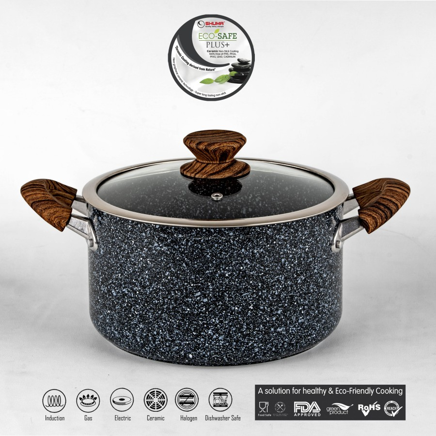 Jual Shuma Eco-Safe Plus Nonstick Ceramic Paci Rebus / Stock Pot 22 Cm ...
